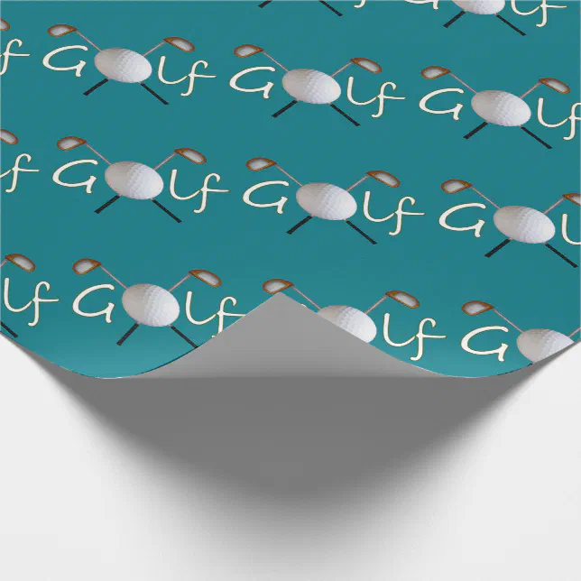 Tiled Golf Wrapping Paper | Zazzle