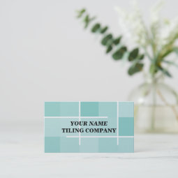 Tiling business card template for tilers | Zazzle