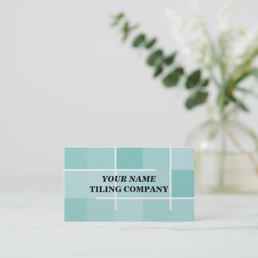 Tiling business card template for tilers | Zazzle