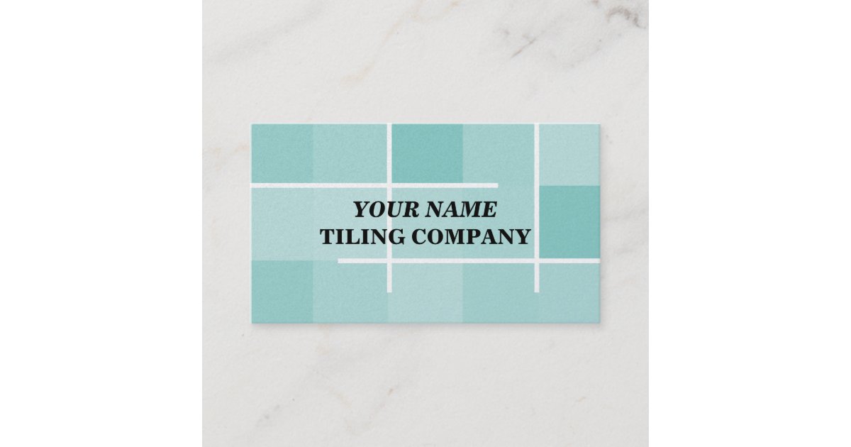 Tiling business card template for tilers | Zazzle