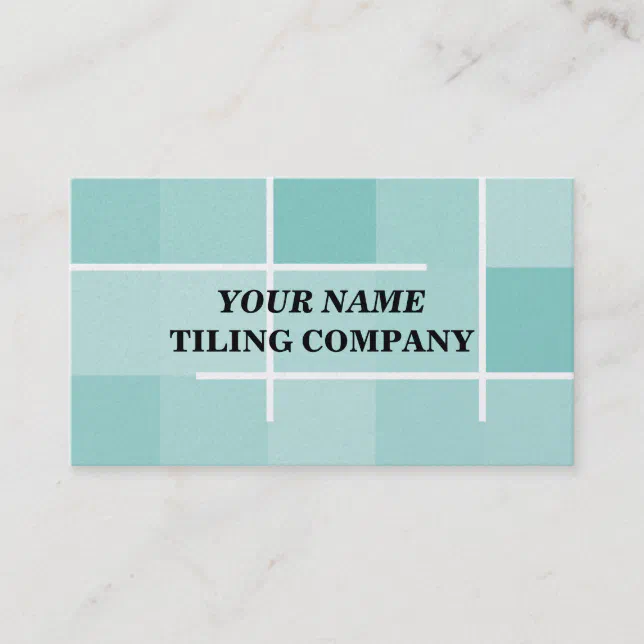 Tiling business card template for tilers | Zazzle