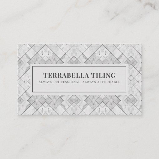 Tiling Flooring Business Card | Zazzle