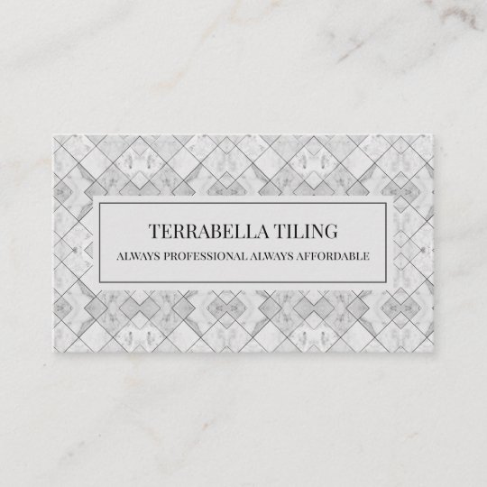Tiling Flooring Business Card | Zazzle.com