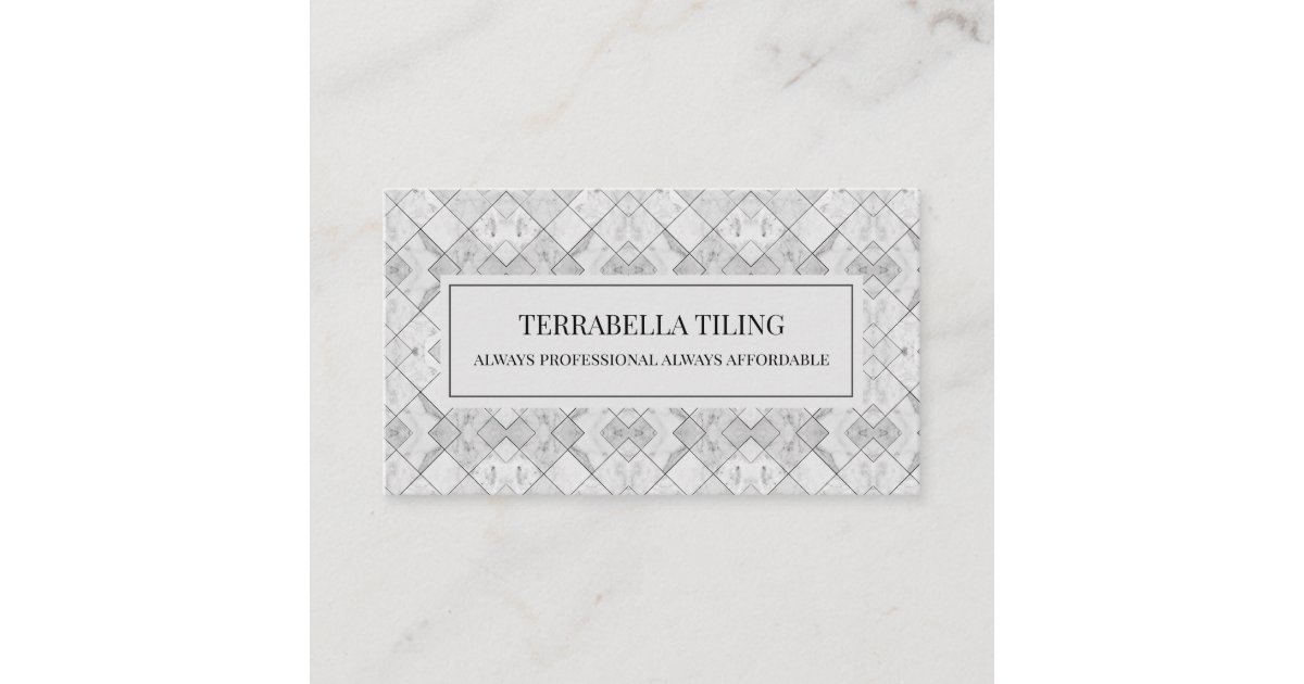 Tiling Flooring Business Card | Zazzle