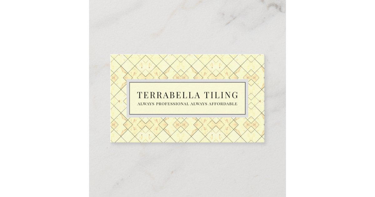 Tiling Flooring Business Card | Zazzle