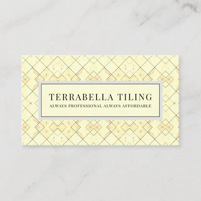 Tiling Flooring Business Card | Zazzle