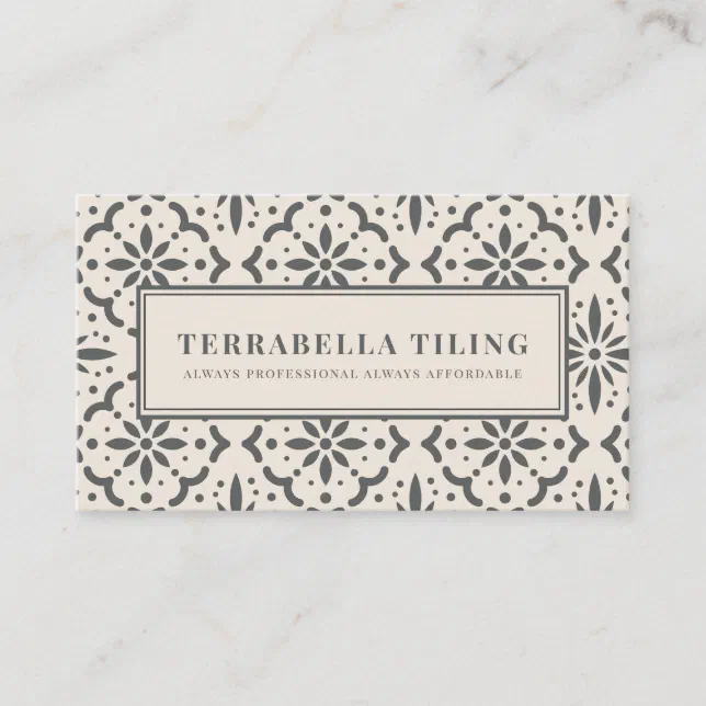 Tiling Flooring Business Card | Zazzle