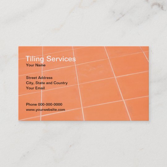 Tiling Services Business Card | Zazzle.com