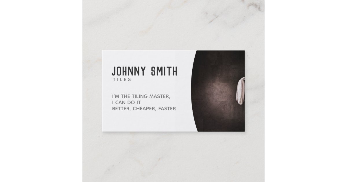 Tiling Slogans Business Cards | Zazzle
