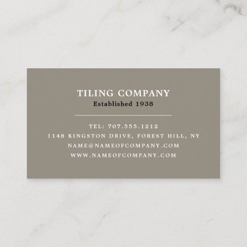 Tiling Trowel, Floorer, Tile Installer Business Card | Zazzle