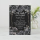 Till Death Black Florals Dark Gothic Wedding Invitation | Zazzle