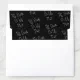 Till Death Do Us Part Script Black Envelope Liner | Zazzle