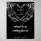 Till death Skeleton hands Couples shower welcome Poster | Zazzle