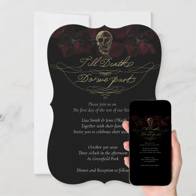 Till Death Wedding Invitations | Zazzle