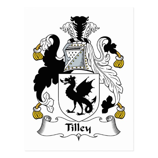 Tilley Family Crest Postcard | Zazzle.com