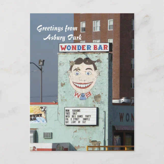 Tillie / Wonder Bar in Asbury Park NJ Postcard | Zazzle