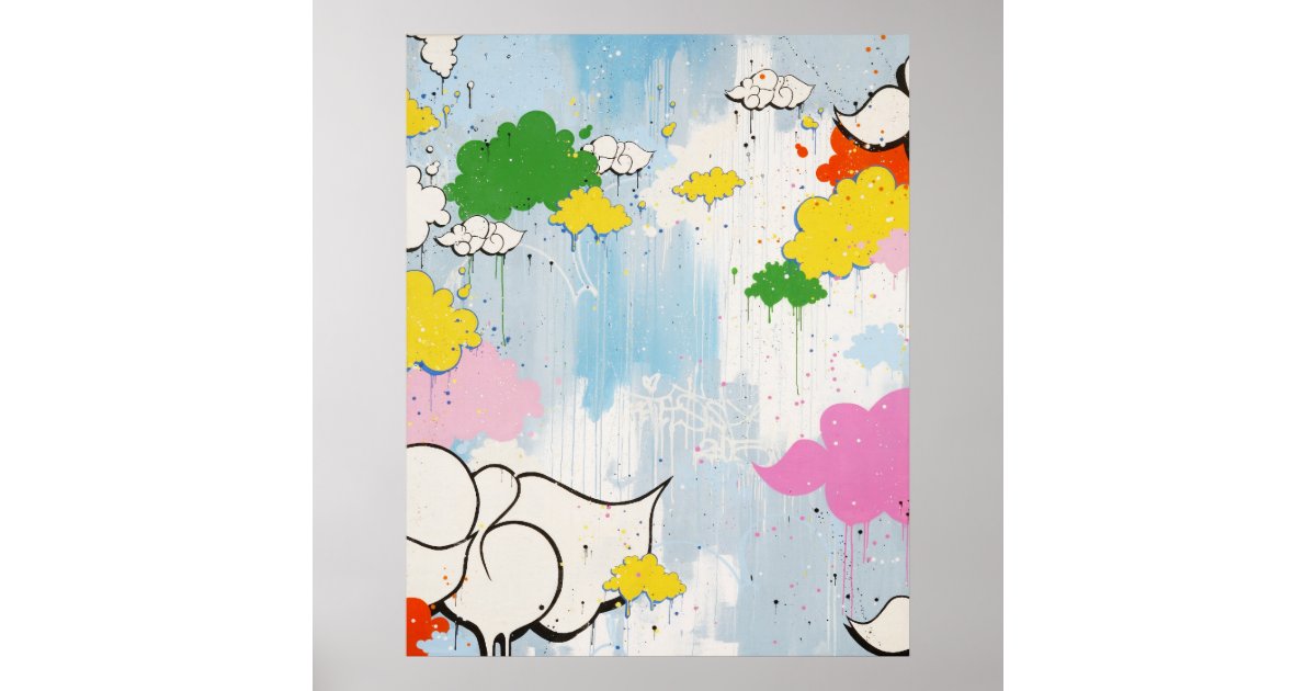 Tilt "Cloudy Names" Print | Zazzle