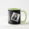 Tilted Photos Custom Personalized with Text Coffee Mug | Zazzle