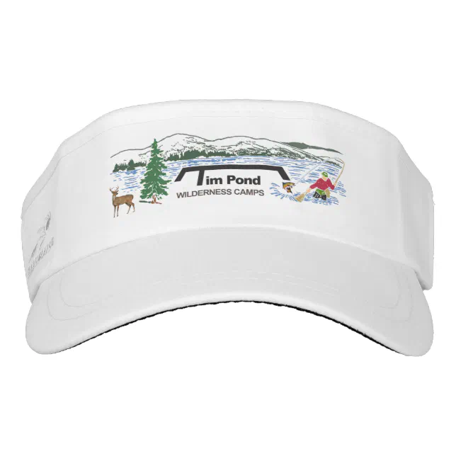 Tim Pond Wilderness Camps Visor | Zazzle