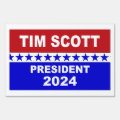 Tim Scott President 2024 Sign | Zazzle