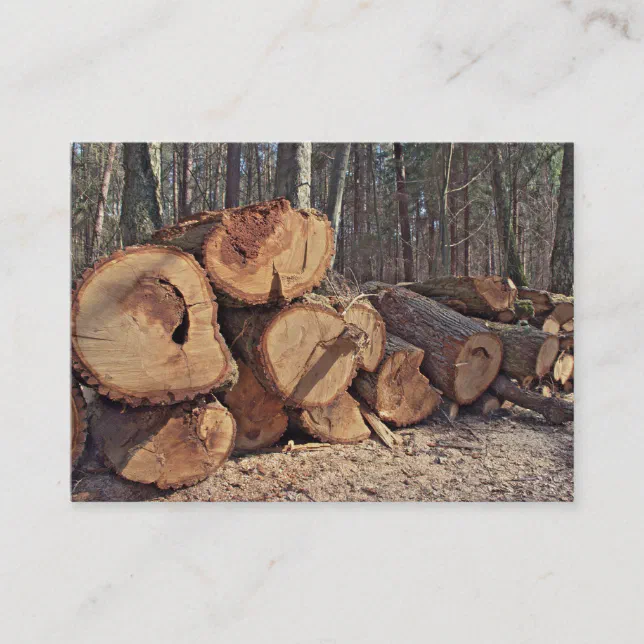 Timber Business card | Zazzle