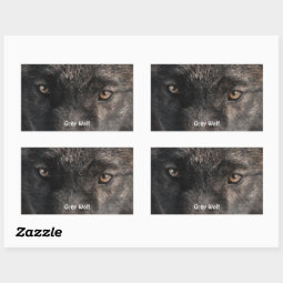 TIMBER WOLF EYES Wildlife Supporter Stickers | Zazzle