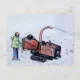 Timberwolf wood chipper postcard | Zazzle