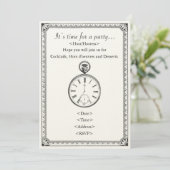 Time and Clock Themed Party Invitation | Zazzle