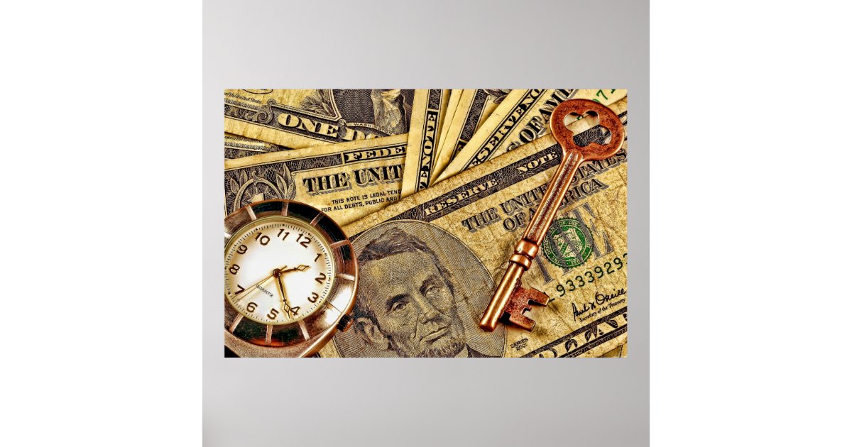 Time And Money Poster | Zazzle