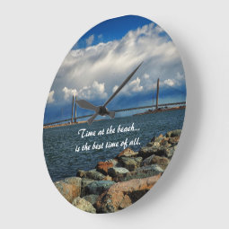 Time at the Indian River Bridge Wall Clock | Zazzle