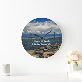 Time at the Indian River Bridge Wall Clock | Zazzle