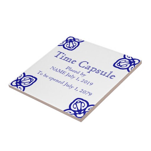 Time Capsule Plaque - Spanish Tile | Zazzle