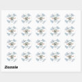 Time Flies Airplane Birthday Classic Round Sticker | Zazzle