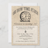 Time Flies Clock Invitation - Vintage | Zazzle