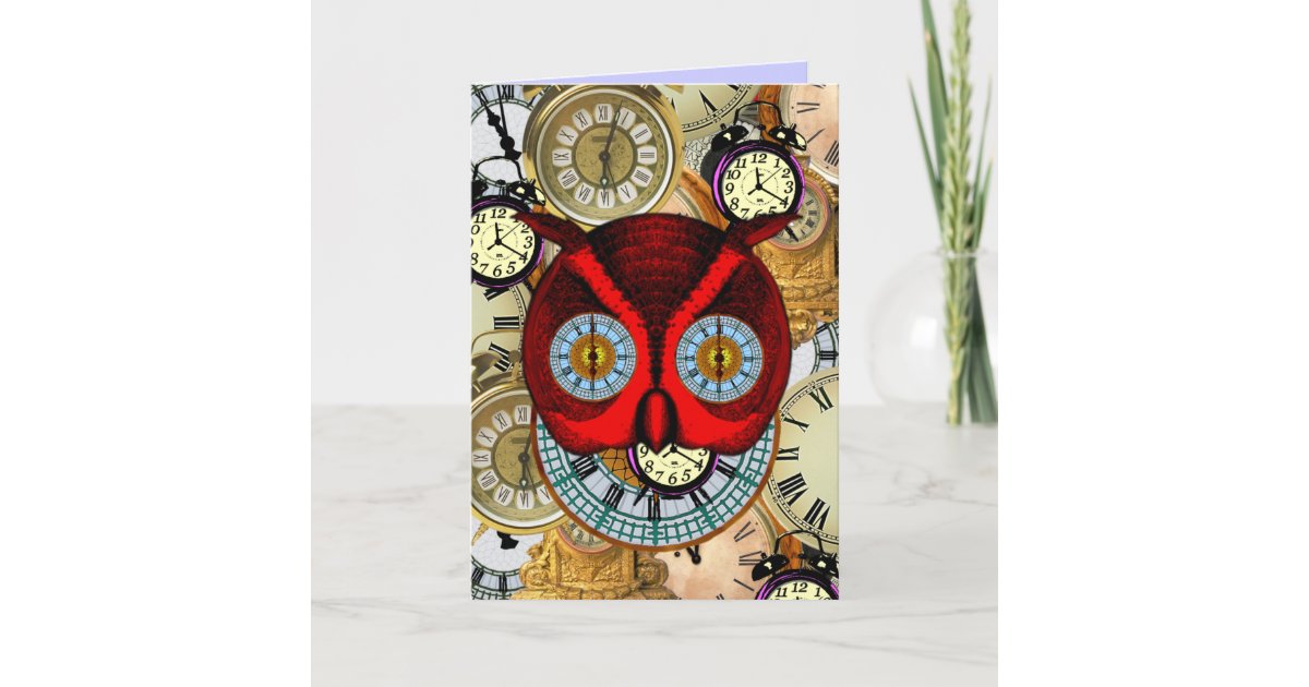 Time Flies Clocks Birthday Card | Zazzle