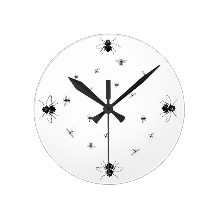 Time Flies! Funny Clock | Zazzle.com