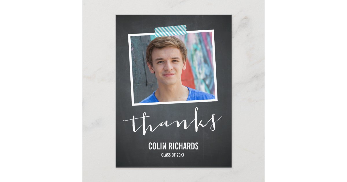 Time Flies Graduation Thank You Card | Zazzle