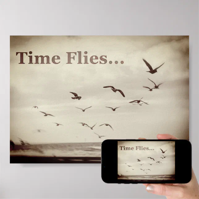 Time flies Poster | Zazzle