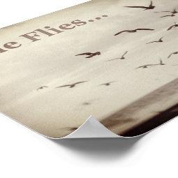 Time flies Poster | Zazzle