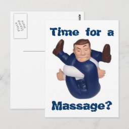 Time for a Massage? postcard I | Zazzle