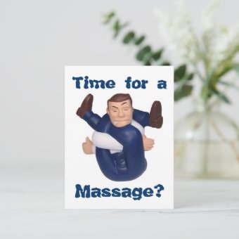 Time for a Massage? postcard I | Zazzle
