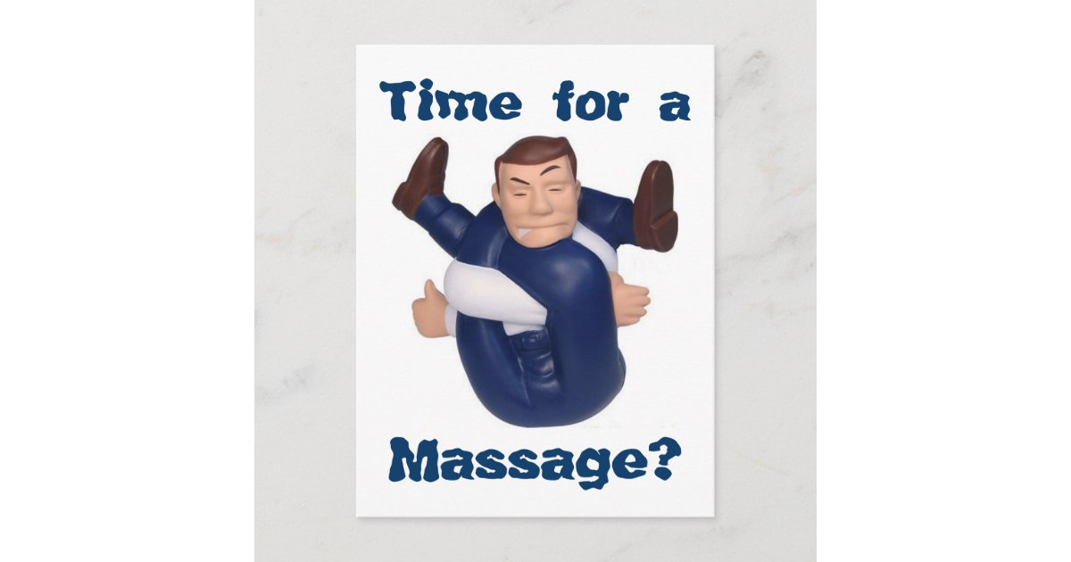 Time for a Massage? postcard I | Zazzle