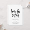 Time For Cake Birthday Invitation Template | Zazzle