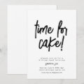 Time For Cake Birthday Invitation Template | Zazzle