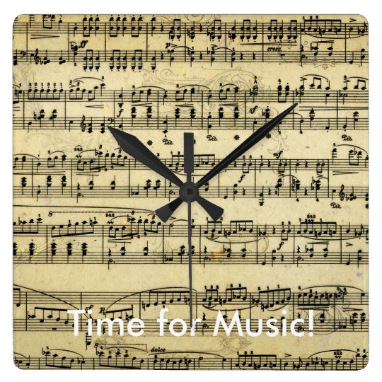 Time for Music Clock | Zazzle.com
