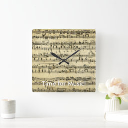 Time for Music Clock | Zazzle