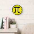 Time For Pi Wall Clock with Black Wood Frame | Zazzle
