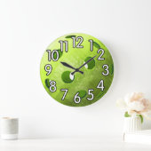 Time for Pickleball - Green - Large Clock | Zazzle
