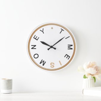 Time Is Money Wall Clock | Zazzle