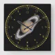 Time Machine ~ Beautiful Planet Saturn ~ Square Wall Clock | Zazzle